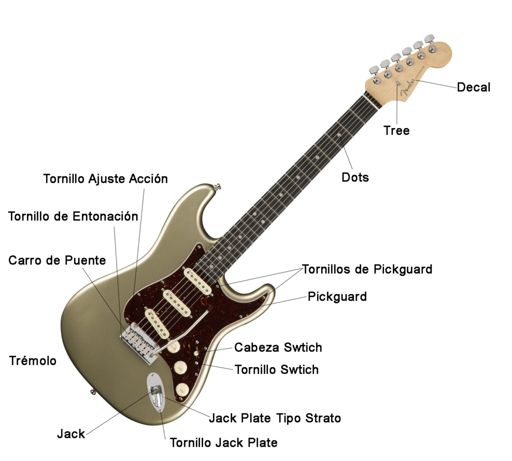 Partes de una guitarra – d'Agostini Lutheria